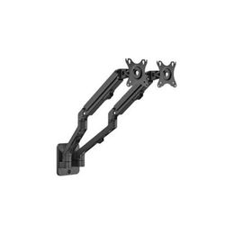 Gembird MA-WA2-01 mounting kit - adjustable arm - for 2 flat panels - up to 7 kg - fine texture black