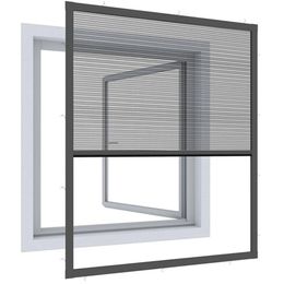 Windhager Insektenschutz Expert Plisseefenster Anthrazit, 100x120 cm