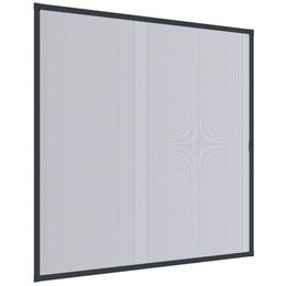 Windhager Insektenschutz Expert Fliegengitter Rahmen Fenster Anthrazit, 100x120 cm