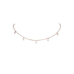 Paul Valentine Sparkling Choker 14K Rose Gold Plated