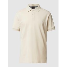 Christian Berg Slim Fit Poloshirt im unifarbenen Design