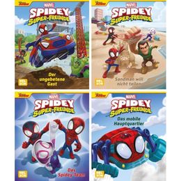 Nelson Mini-Bücher: 4er Marvel: Spidey und seine Super-Freunde: 1-4, Gebunden