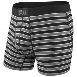 SAXX - Ultra Super Soft Boxer Brief Fly - Kunstfaserunterwäsche Gr S grau/schwarz