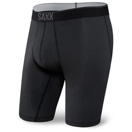 SAXX - Quest Quick Dry Mesh Long Boxer Brief Fly - Kunstfaserunterwäsche Gr S schwarz