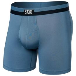 SAXX - Sport Mesh Boxer Brief Fly - Kunstfaserunterwäsche Gr L blau