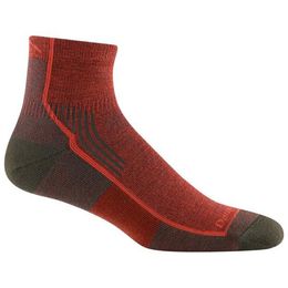 Darn Tough - Hiker 1/4 Midweight with Cushion - Wandersocken Unisex M | EU 41-42,5 rot