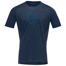Norröna Norrøna - Fjørå Wool T-Shirt - Radtrikot Gr L blau