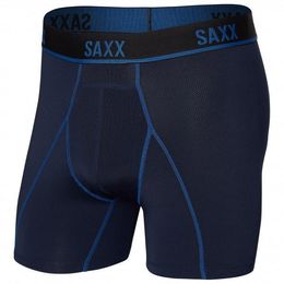 SAXX - Kinetic Light-Compression Mesh Boxer Brief - Kunstfaserunterwäsche Gr S blau