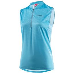 Löffler Löffler - Women's Bike Sleeveless Shirt Half Zip Cutina - Rad Singlet Gr 36 blau