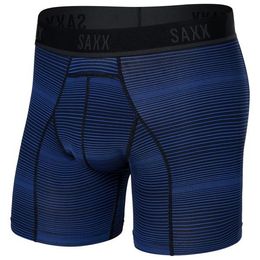 SAXX - Kinetic Light-Compression Mesh Boxer Brief - Kunstfaserunterwäsche Gr XL blau