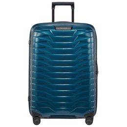 Samsonite Koffer PROXIS 69, 4 Rollen, Trolley Reisegepäck Hartschalenkoffer Reisekoffer TSA-Zahlenschloss, blau