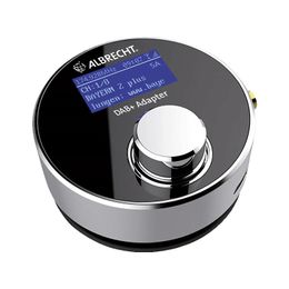 Albrecht DR54 Audio Adapter, schwarz, silber