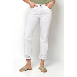 7/8-Jeans Toni "Perfect Shape Fun 7/8" Gr. 46, N-Gr, weiß (white) Damen Jeans Ankle 7/8
