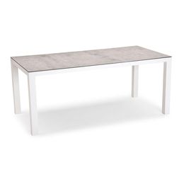 Best Tisch Houston 160x90cm weiss/silber