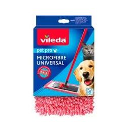 Vileda Ersatzbezug, f&uuml;r Bodenwischer Pet Pro MICROFIBRE UNIVERSAL, Wischbezug rot