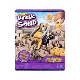 Spin Master Kinetic Sand - Baustellen Set, Spielsand 453 Gramm Sand