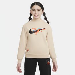 Nike Sportswear Club Fleece "Lunar New Year" Sweatshirt mit Rundhalsausschnitt für ältere Kinder - Braun