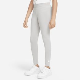 Nike Sportswear Favorites Swoosh-Leggings für ältere Kinder (Mädchen) - Grau