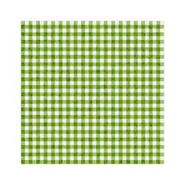 Wallario Acrylglasbild, Muster einer Tischdecke in grün und weiß kariert