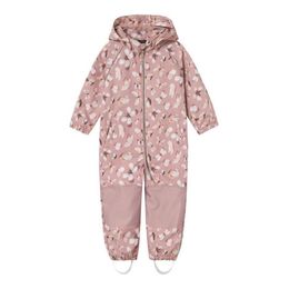 name it Overall NMFALFA08 SOFTSHELL SUIT AOP FO NOOS, rosa