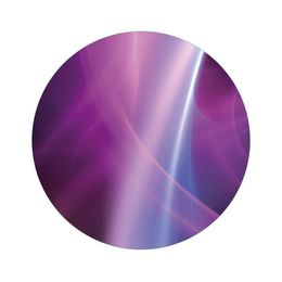 Wallario Glasbild, Abstraktes Muster in violett lila pink schwarz