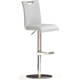 Bistrostuhl MCA furniture "BARBECOOL" Stühle Gr. B/H/T: 39 cm x 91 cm x 50 cm, Edelstahl, weiß (weiß, edelstahl gebürstet) Bistrostühle