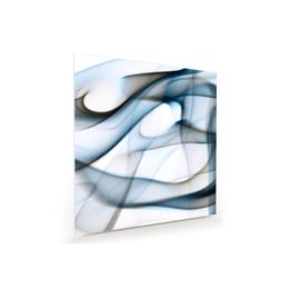 Primedeco Glasbild Wandbild Quadratisch Dunkler Rauch mit Aufhängung