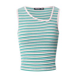 Nasty Gal Top Damen Gr&ouml;&szlig;e XL himmelblau / braun / smaragd / offwhite