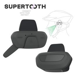 Supertooth ROAMEE Open-Ear Akku Bluetooth Freisprecheinrichtung Interkom Stereo Kopfhörer mit DSP-Technologie für Fahrrad Helme/Skihelme