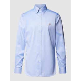 Polo Ralph Lauren Slim Fit Business-Hemd mit Label-Stitching