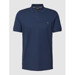 Christian Berg Slim Fit Poloshirt im unifarbenen Design