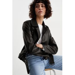 C&A Bikerjacke-Lederimitat