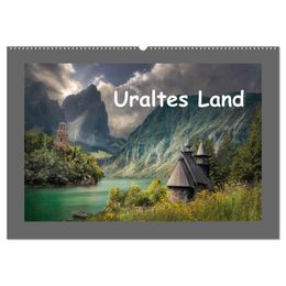 Uraltes Land (Wandkalender 2024 DIN A2 quer), Calvendo Monatskalender