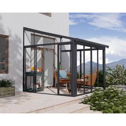 Palram-canopia - Canopia SanRemo Alu Wintergarten Polycarbonat 3X3 m Anthrazit