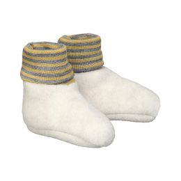 Pickapooh - Wollfleece-Babyschuhe SOX in natur melange, Gr.19/20