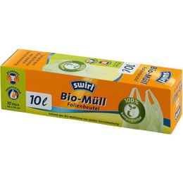 Swirl Abfallbeutel Biofolie mit Griff 10l Pack Rolle mit 10 Stück