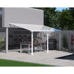 Canopia Olympia Alu Terrassenüberdachung Polycarbonat 3X5.5 m Weiß