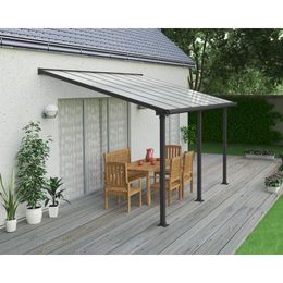 Canopia Olympia Alu Terrassenüberdachung Polycarbonat 3X4.3 m Grau