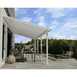 Canopia Olympia Alu Terrassenüberdachung Polycarbonat 3X8.5 m Weiß