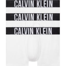 Calvin Klein Intense Power Ctn Pants kurz, 3er-Pack, Logo-Bund, für Herren, weiß, XL