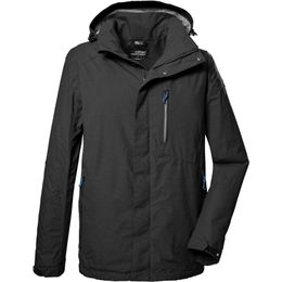 Killtec® Funktionsjacke, Kapuze, wasserabweisend, für Herren, grau, M