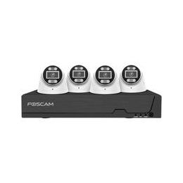 Foscam FNA108 E T4 2T, Set schwarz/wei&szlig;, FNA108E 8-Kanal PoE NVR, 4x T8EP Kamera