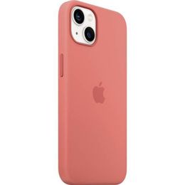 Apple Silikon Case mit MagSafe Backcover Apple iPhone 13 Pink Pomelo