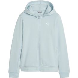 Puma® Sweatjacke, Kapuze, Reißverschluss, für Kinder, türkis, 140