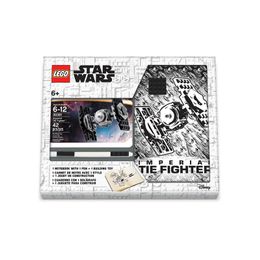 Euromic LEGO Star Wars Note book with 4x4 black brick 1 pen and building toy