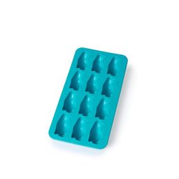 LEKUE Lékué Eismaschine Ice cube tray Penguin turquoise w/lid