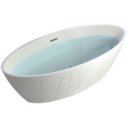 Sanotechnik Badewanne Manhatten, Maße: 170x80,6x60cm, weiß