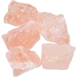 Firetti Mineralstein Multipack Schmuck Geschenk Badesalzkristalle, (Set, 5-St), Salzkristalle vom Himalaya, rosa|schwarz