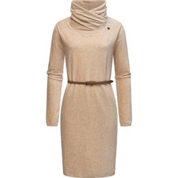 Ragwear Sweatkleid Belita warmes Cord-Kleid mit breitem Schlauchkragen, braun