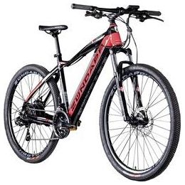 Zündapp Zündapp E-Bike MTB Z801 Herren 27,5 Zoll RH 48cm 21-Gang 417 Wh schwarz rot